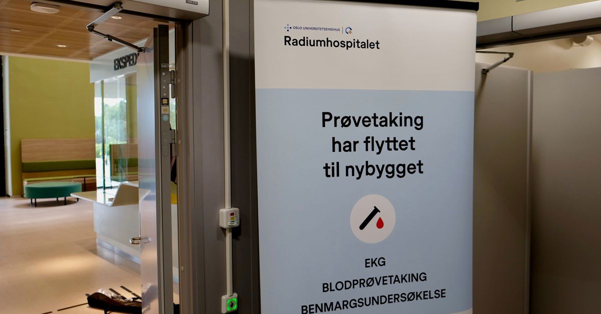 Blodprøvetakingen på Radiumhospitalet har flyttet inn i bygg L1, 1 ...