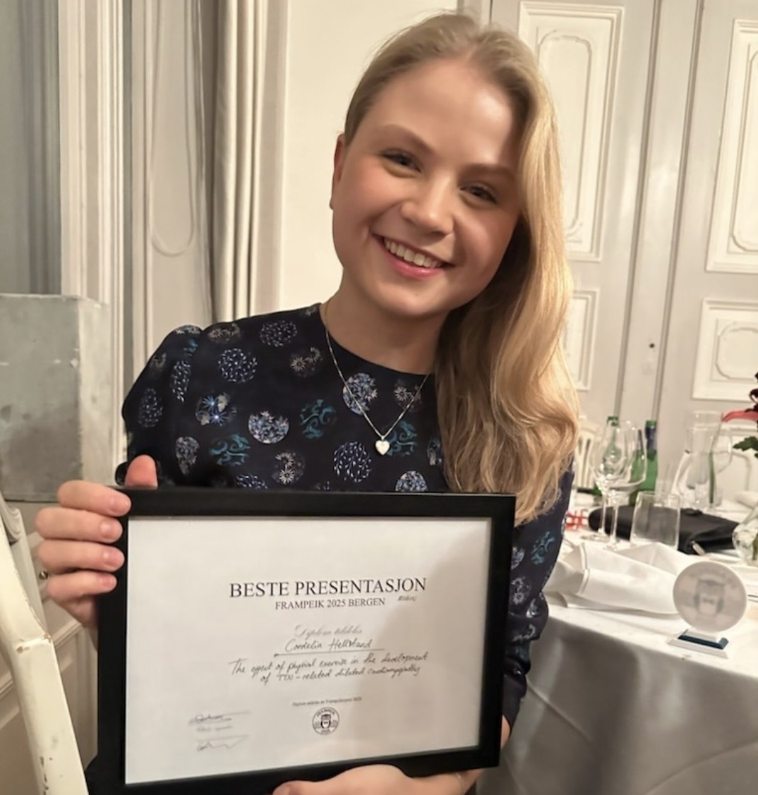 Cordelia Hellstrand won the award for Best Presentation at Frampeik ...